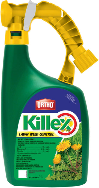 Ortho Killex Liquid Lawn Weed Killer Concentrate, Herbicide, 1-L